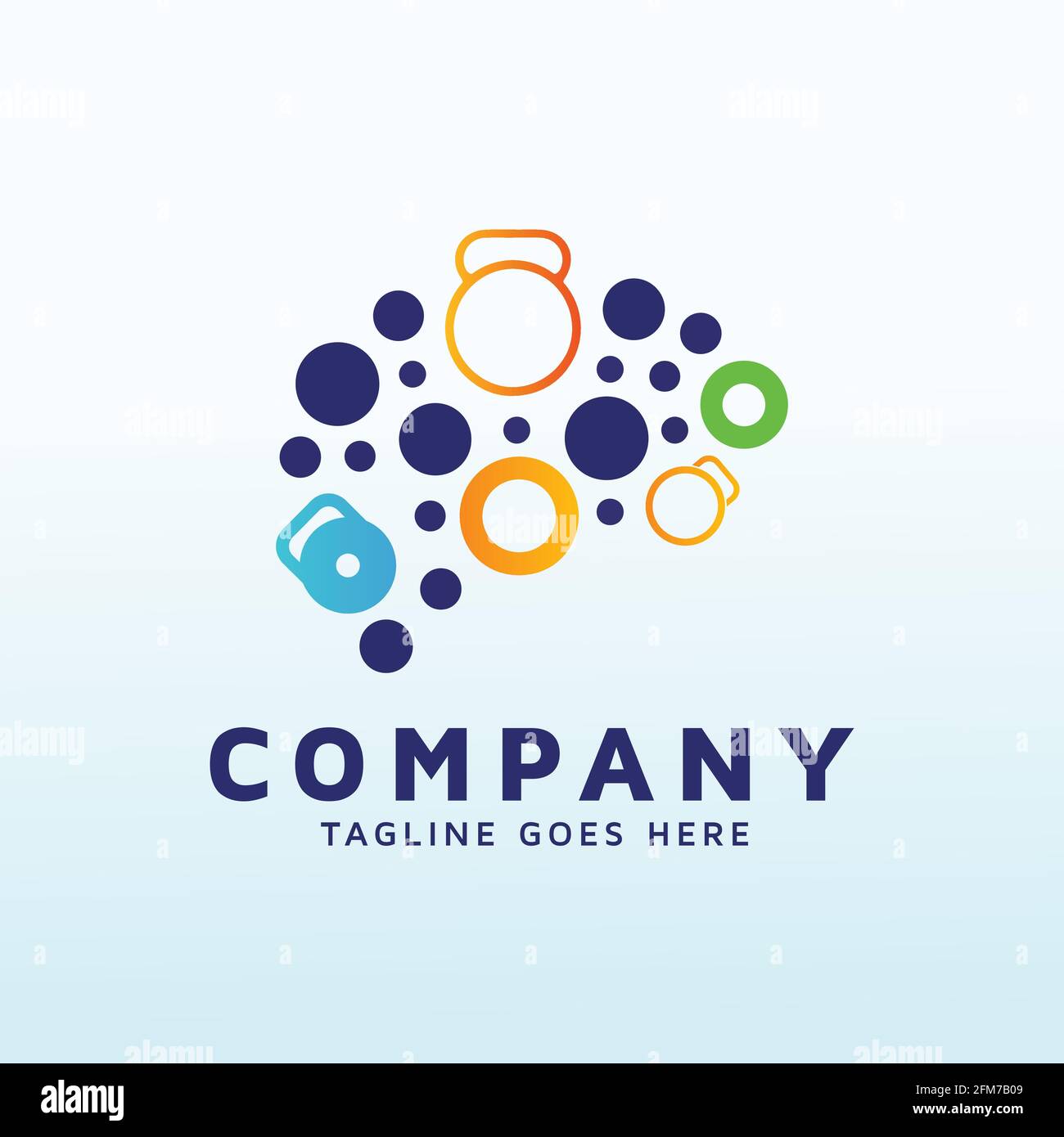 sensory activity logo design with fitness icon Stock Vector Image & Art ...