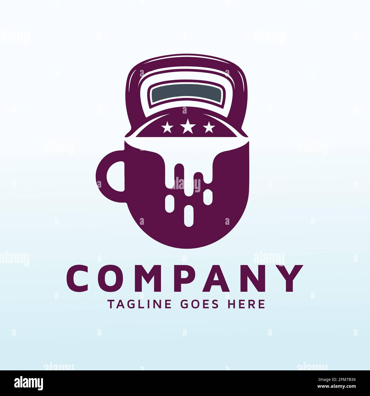 perfect coffee cup logo design with fitness icon Stock Vector Image ...