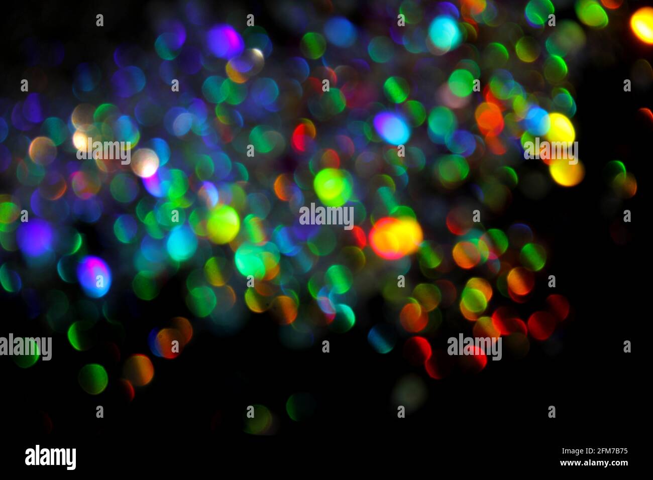 Colorful Bokeh Background Rainbow Colored Bokeh on Black Background ...