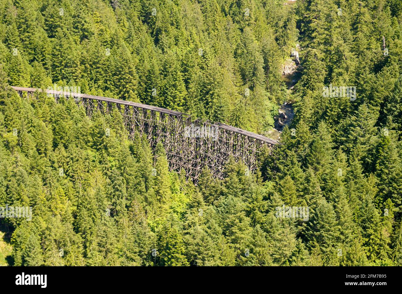 The Historic Kinsol Trestle and the Trans Canada Trail aerial photo ...