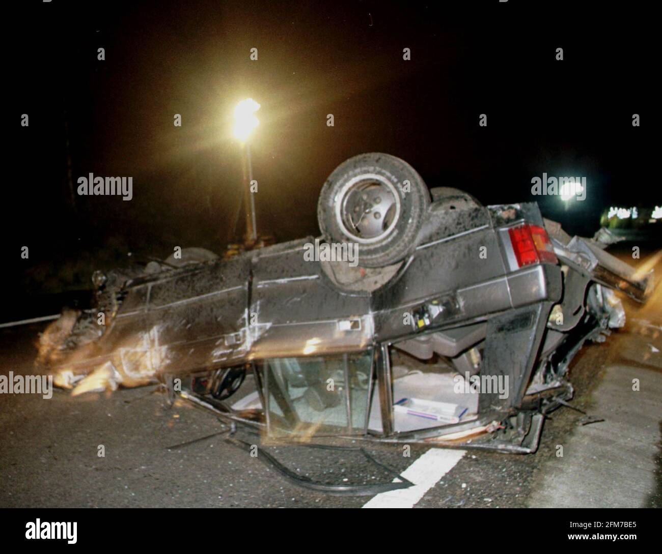 THE RANGE ROVER WHICH WAS INVOLVED IN AN ACCIDENT WITH A MINI BUS IN ...