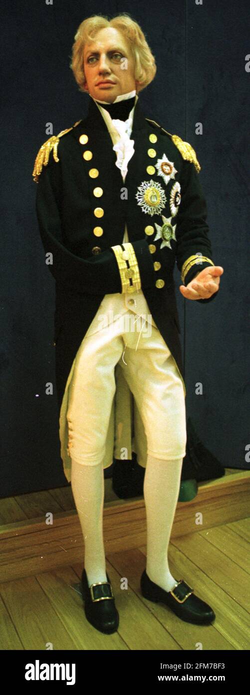 COLIN WHITE'S MODEL OF ADMIRAL LORD NELSON. PIC MIKE WALKER, 1998 Stock ...
