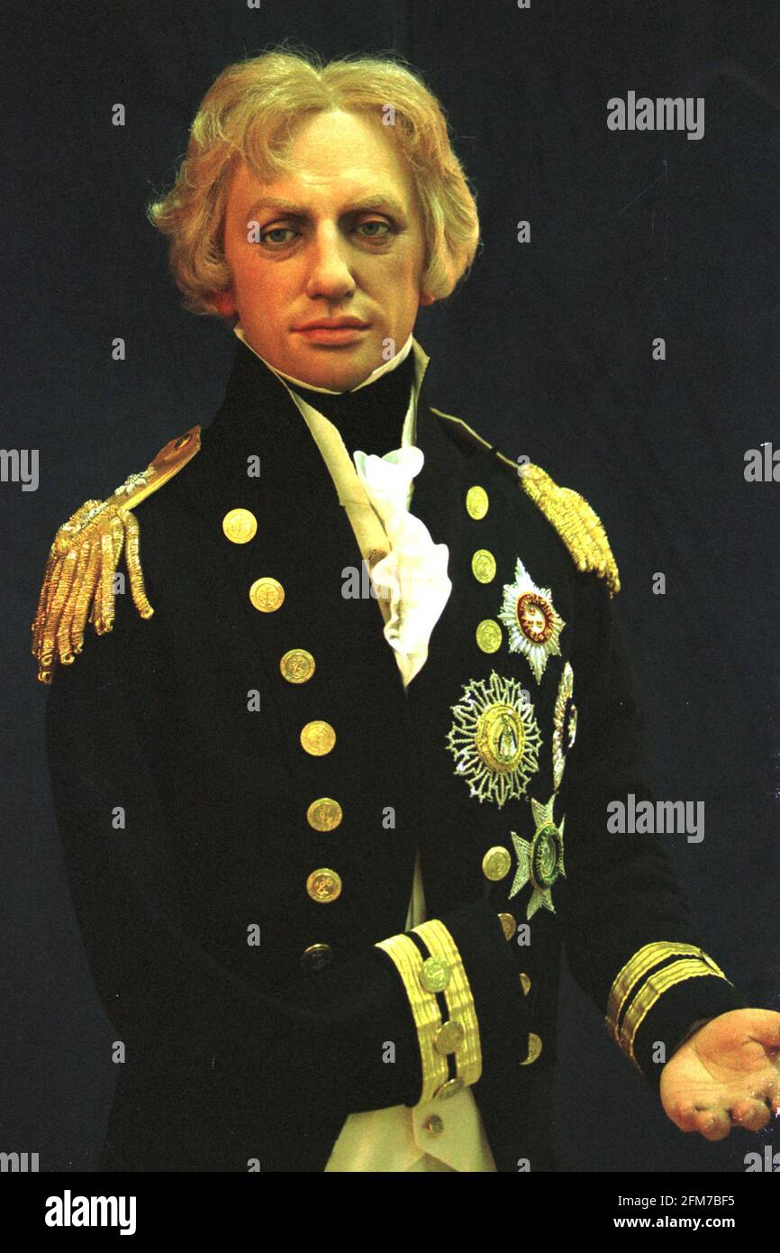 COLIN WHITE'S MODEL OF AMIRAL LORD NELSON. PIC MIKE WALKER, 1998 Stock ...