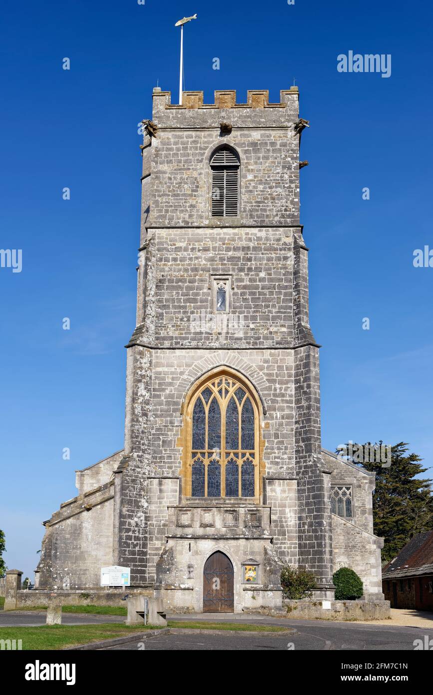 Priory Church of Lady St Mary, Wareham, Dorset. Grade I listed Anglo ...
