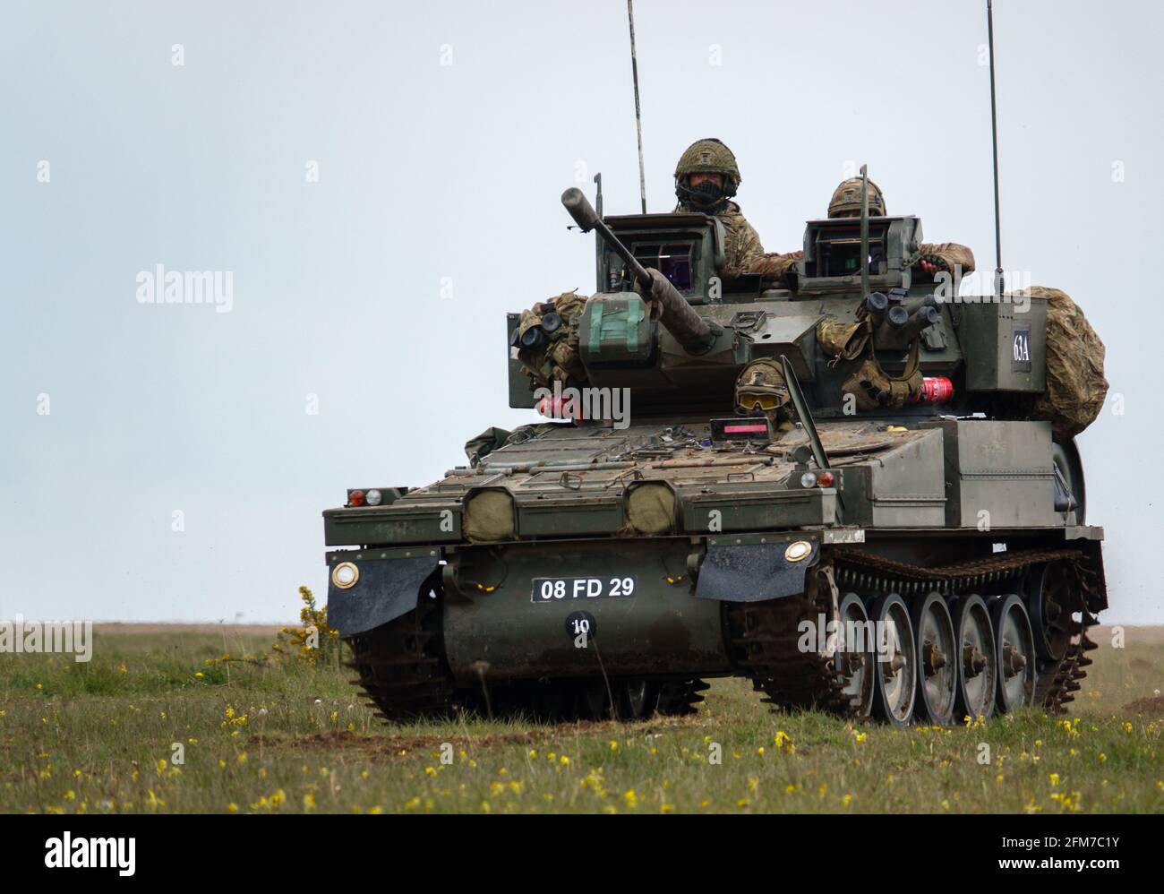 british army FV107 scimitar armoured tracked military reconnaissance ...