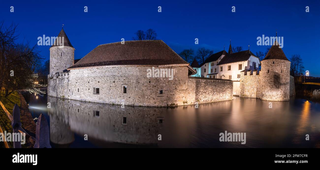 Hallwyl Castle in the municipality of Seengen, canton Aargau, is one of ...