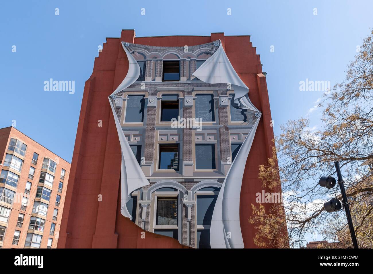 Fake Building Facade Street Art Toronto Ontario Frank Gehry Puts A
