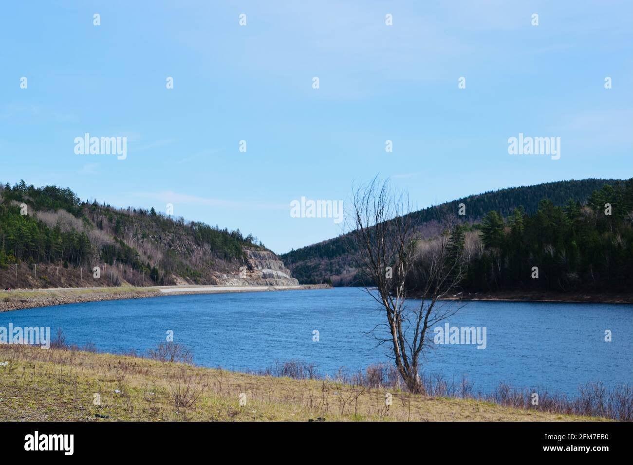 Scenic St-Maurice river in southern Quebec Stock Photo - Alamy