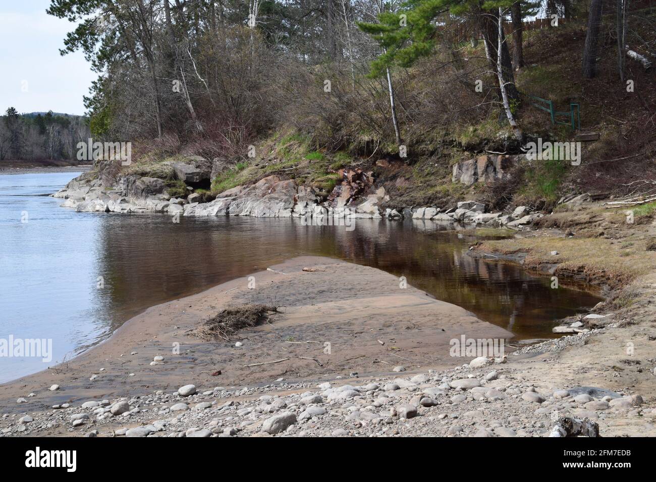 Scenic St-Maurice river in southern Quebec Stock Photo - Alamy
