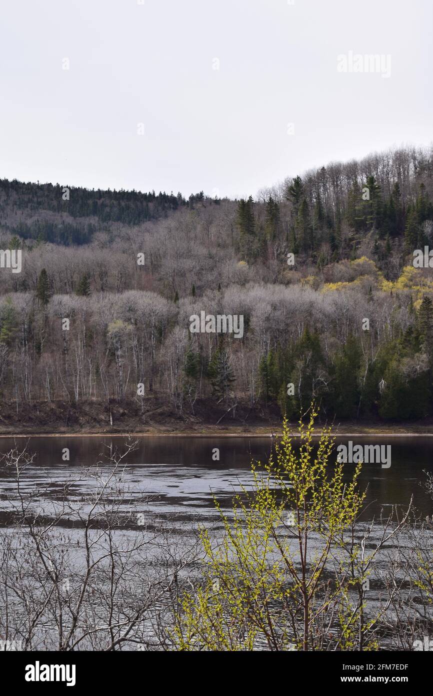 Scenic St-Maurice river in southern Quebec Stock Photo - Alamy