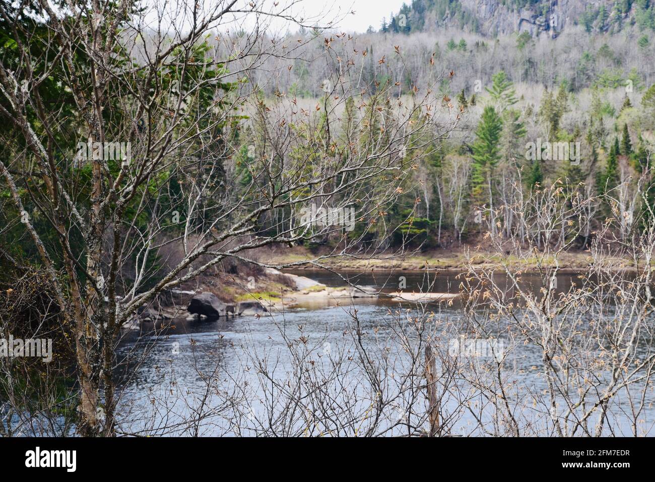 Scenic St-Maurice river in southern Quebec Stock Photo - Alamy