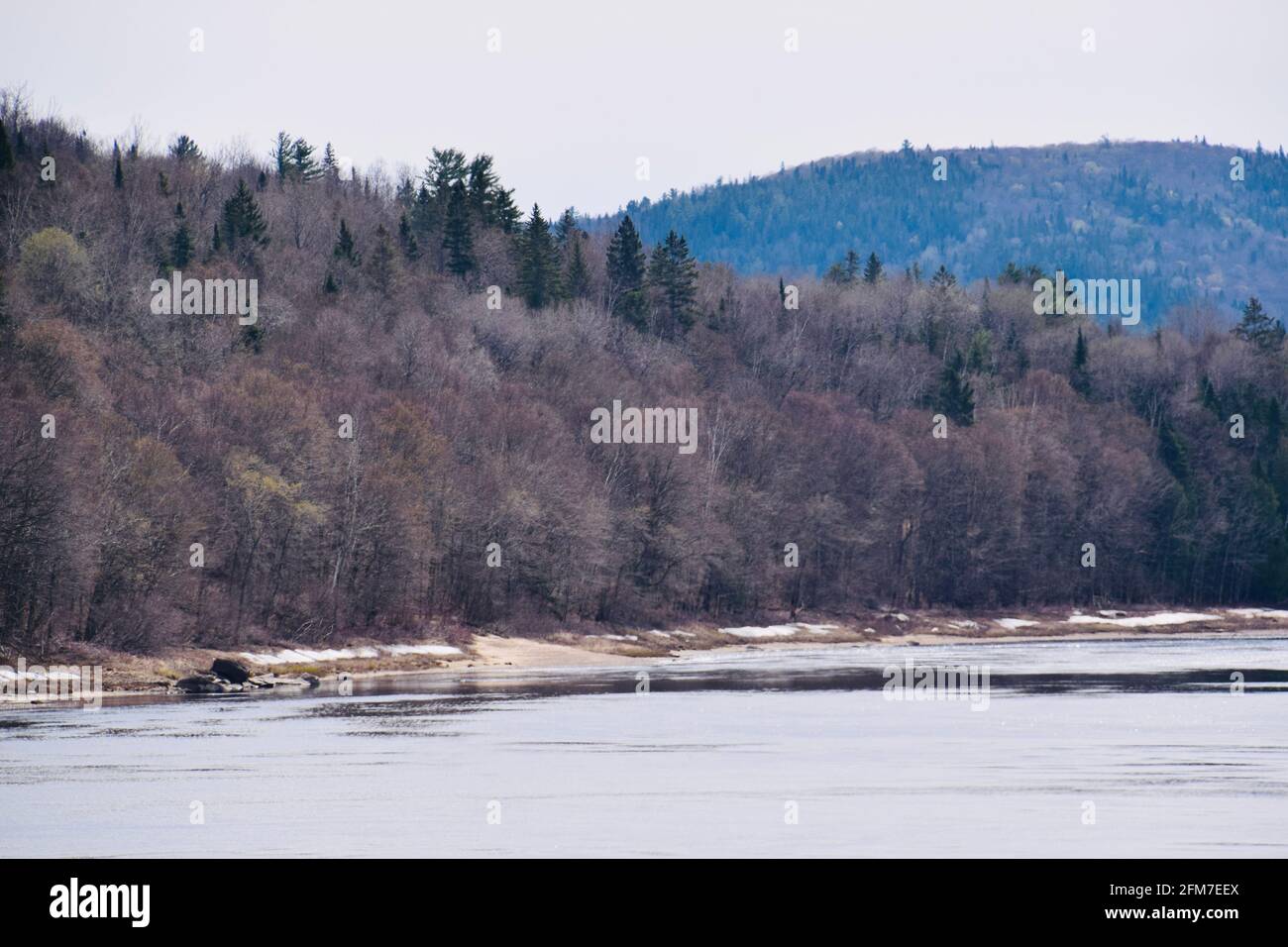 Scenic St-Maurice river in southern Quebec Stock Photo - Alamy