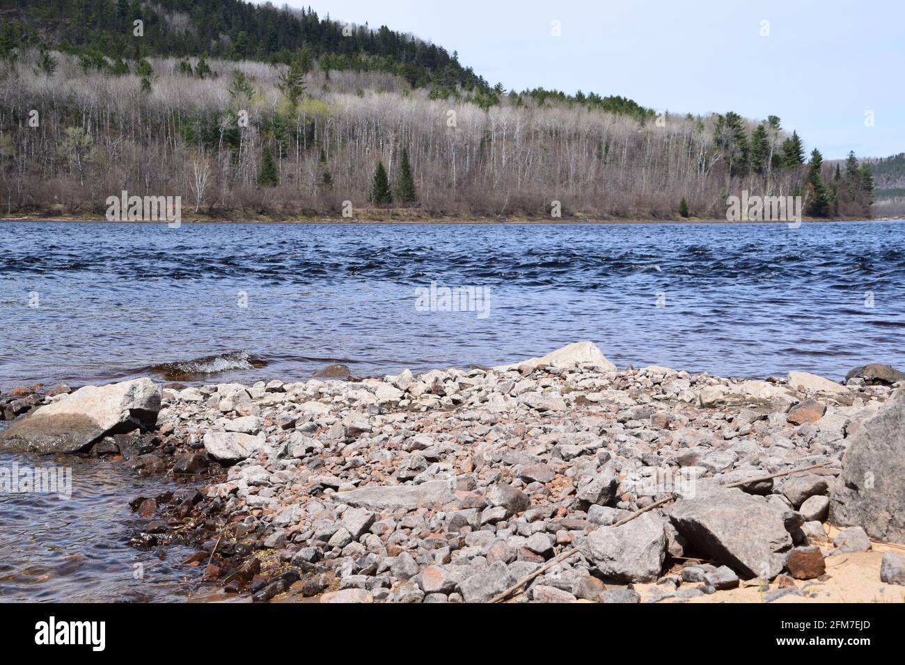 Scenic St-Maurice river in southern Quebec Stock Photo - Alamy