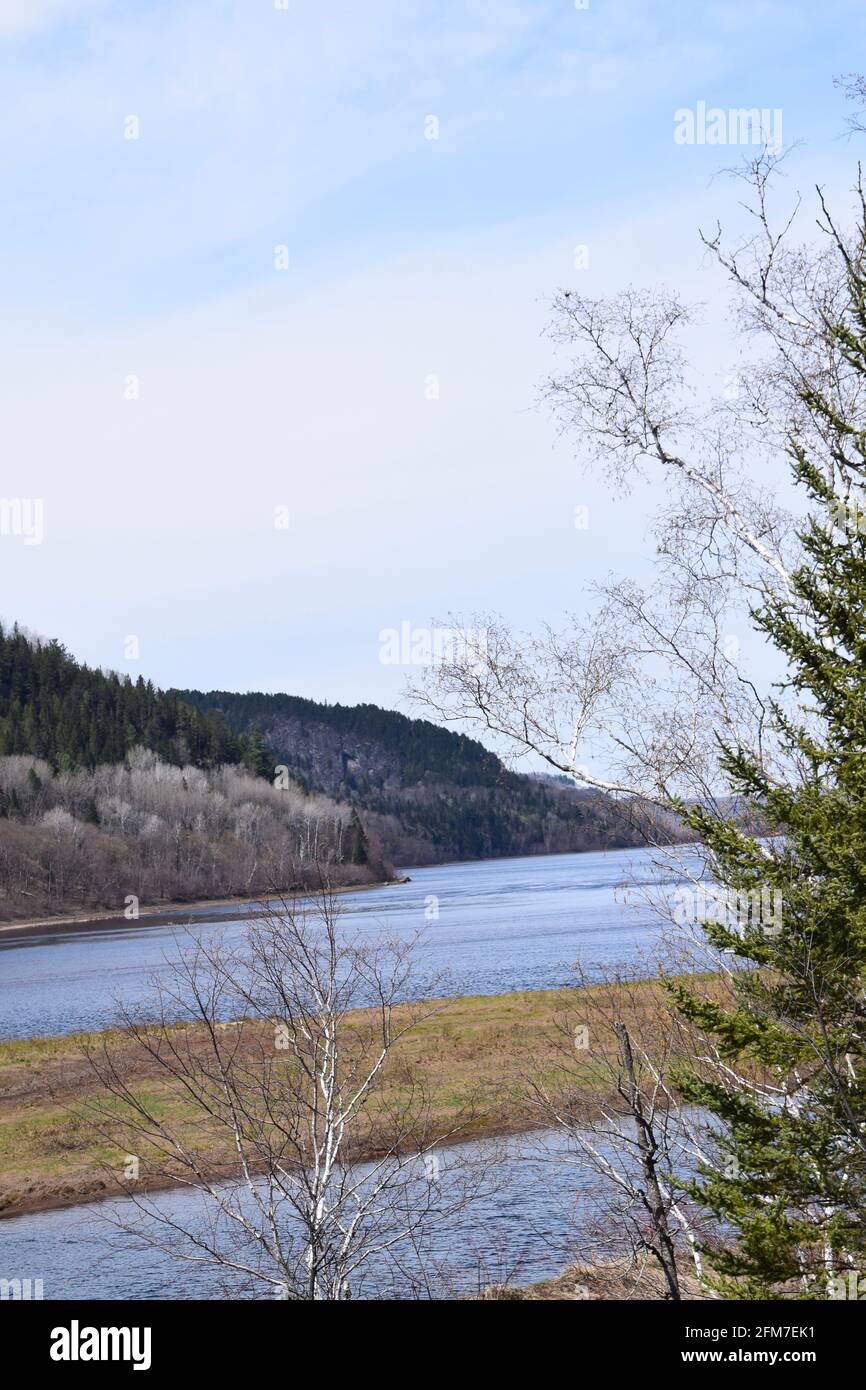 Scenic St-Maurice river in southern Quebec Stock Photo - Alamy