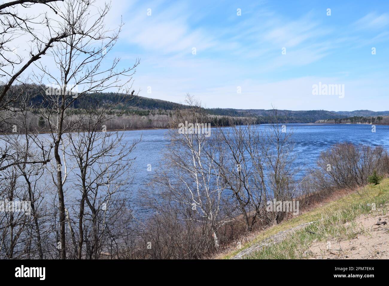 Scenic St-Maurice river in southern Quebec Stock Photo - Alamy