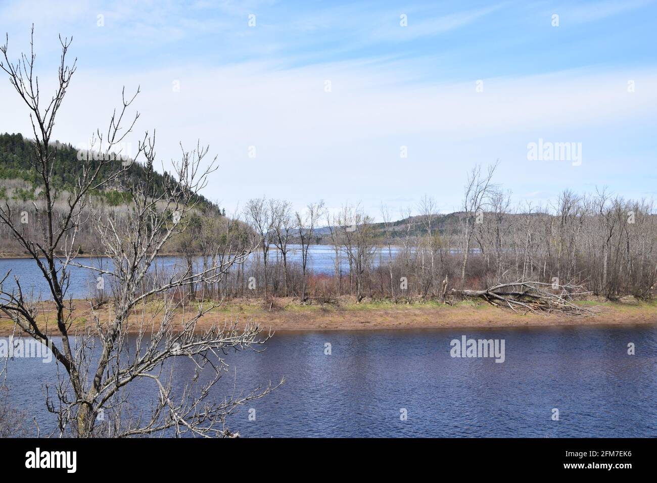Scenic St-Maurice river in southern Quebec Stock Photo - Alamy