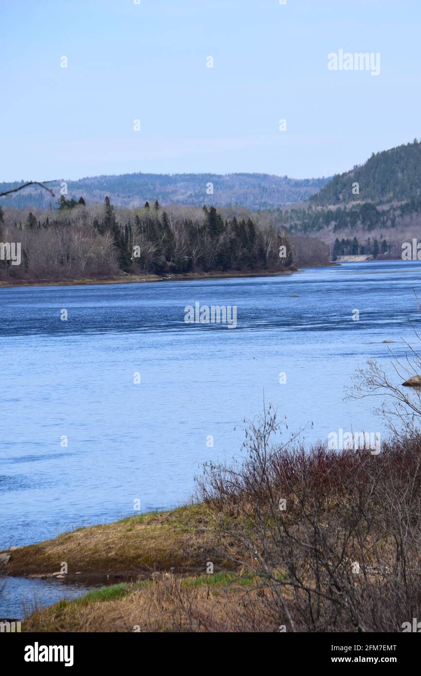 Scenic St-Maurice river in southern Quebec Stock Photo - Alamy