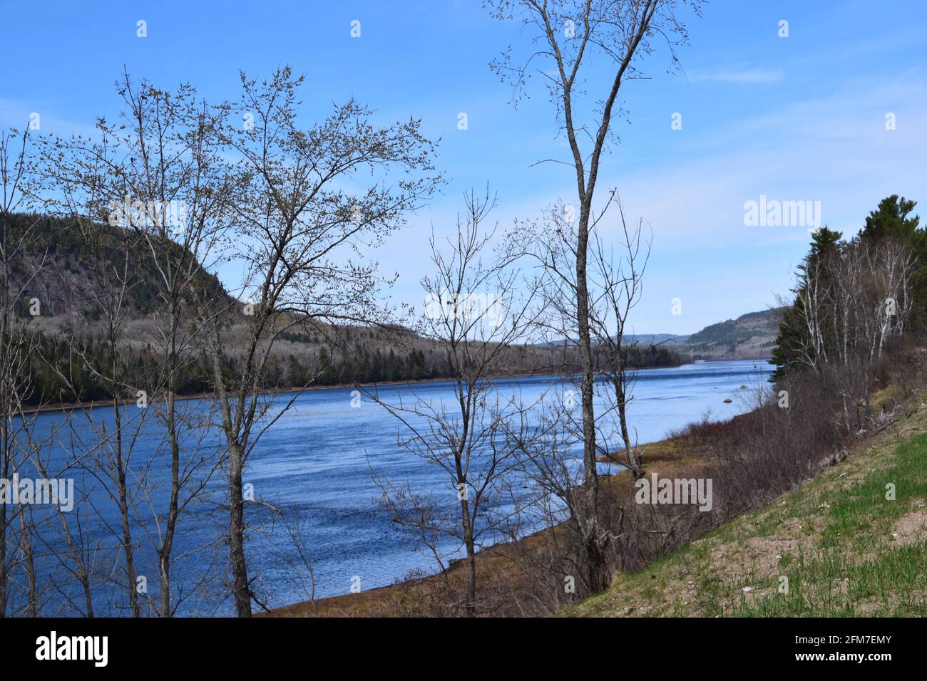 Scenic St-Maurice river in southern Quebec Stock Photo - Alamy