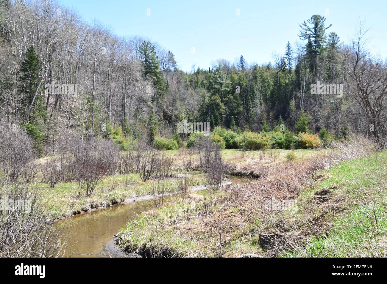 Scenic St-Maurice river in southern Quebec Stock Photo - Alamy
