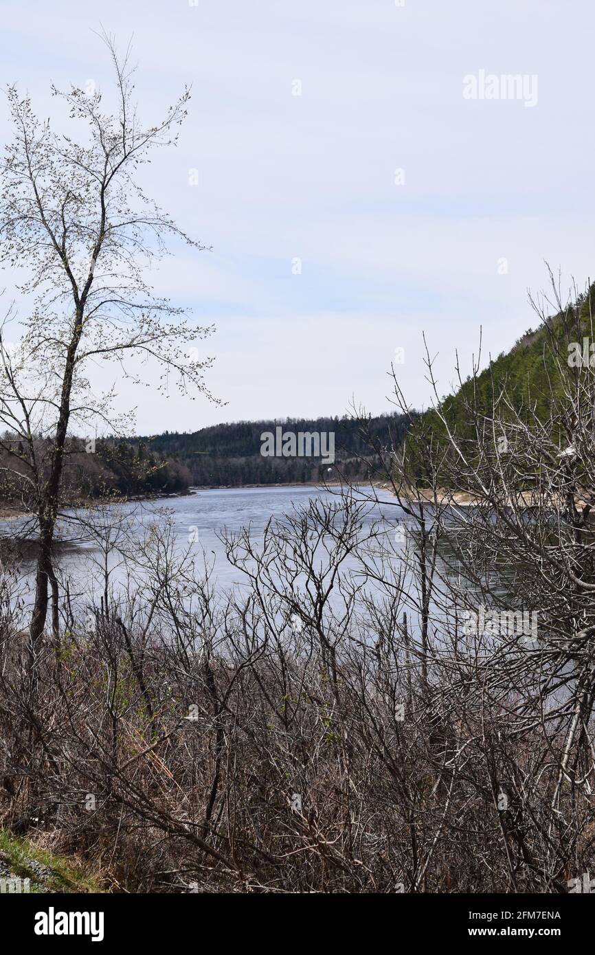 Scenic St-Maurice river in southern Quebec Stock Photo - Alamy