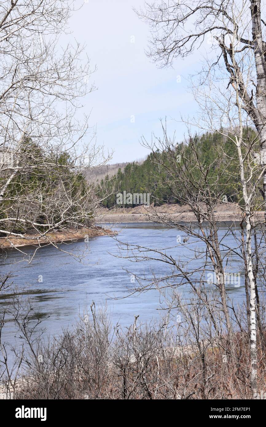 Scenic St-Maurice river in southern Quebec Stock Photo - Alamy