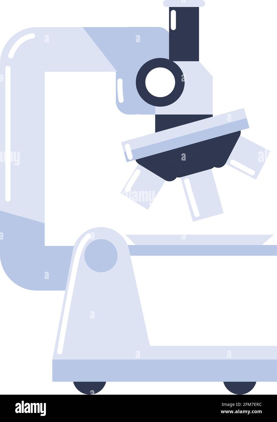 science microscope laboratory Stock Vector Image & Art - Alamy