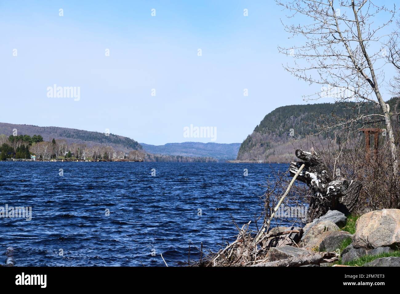 Scenic St-Maurice river in southern Quebec Stock Photo - Alamy