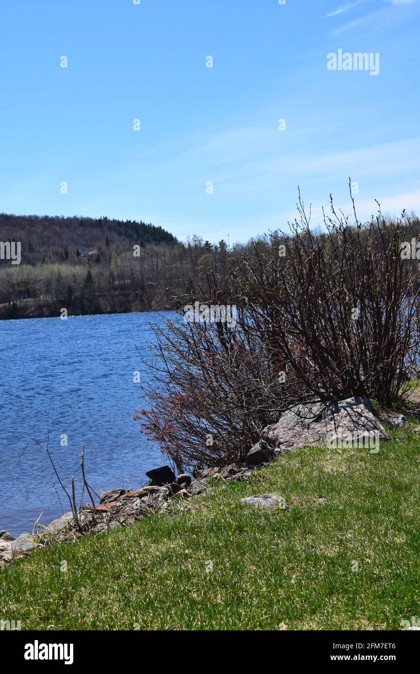 Scenic St-Maurice river in southern Quebec Stock Photo - Alamy