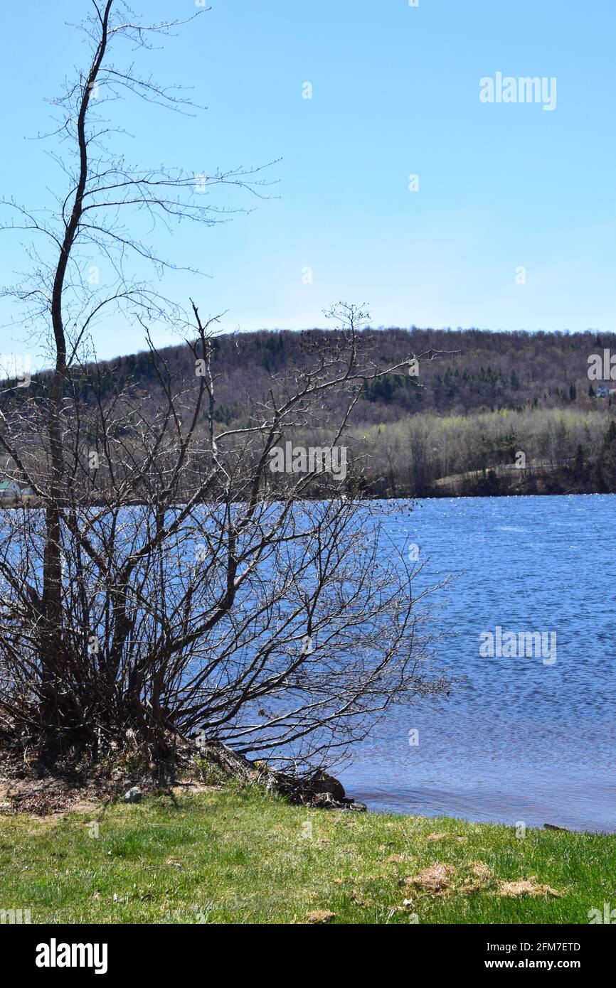 Scenic St-Maurice river in southern Quebec Stock Photo - Alamy