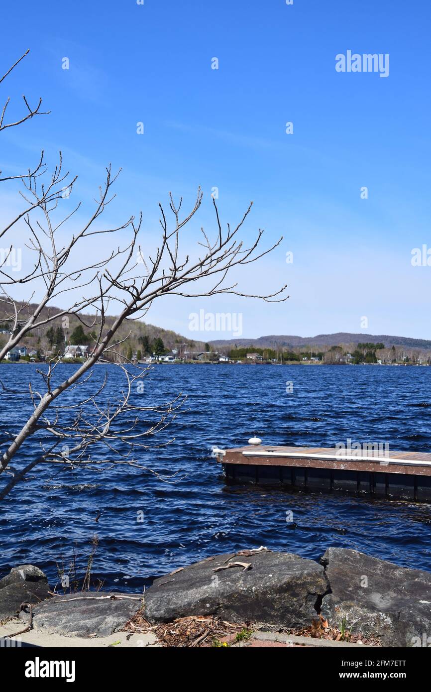 Scenic St-Maurice river in southern Quebec Stock Photo - Alamy
