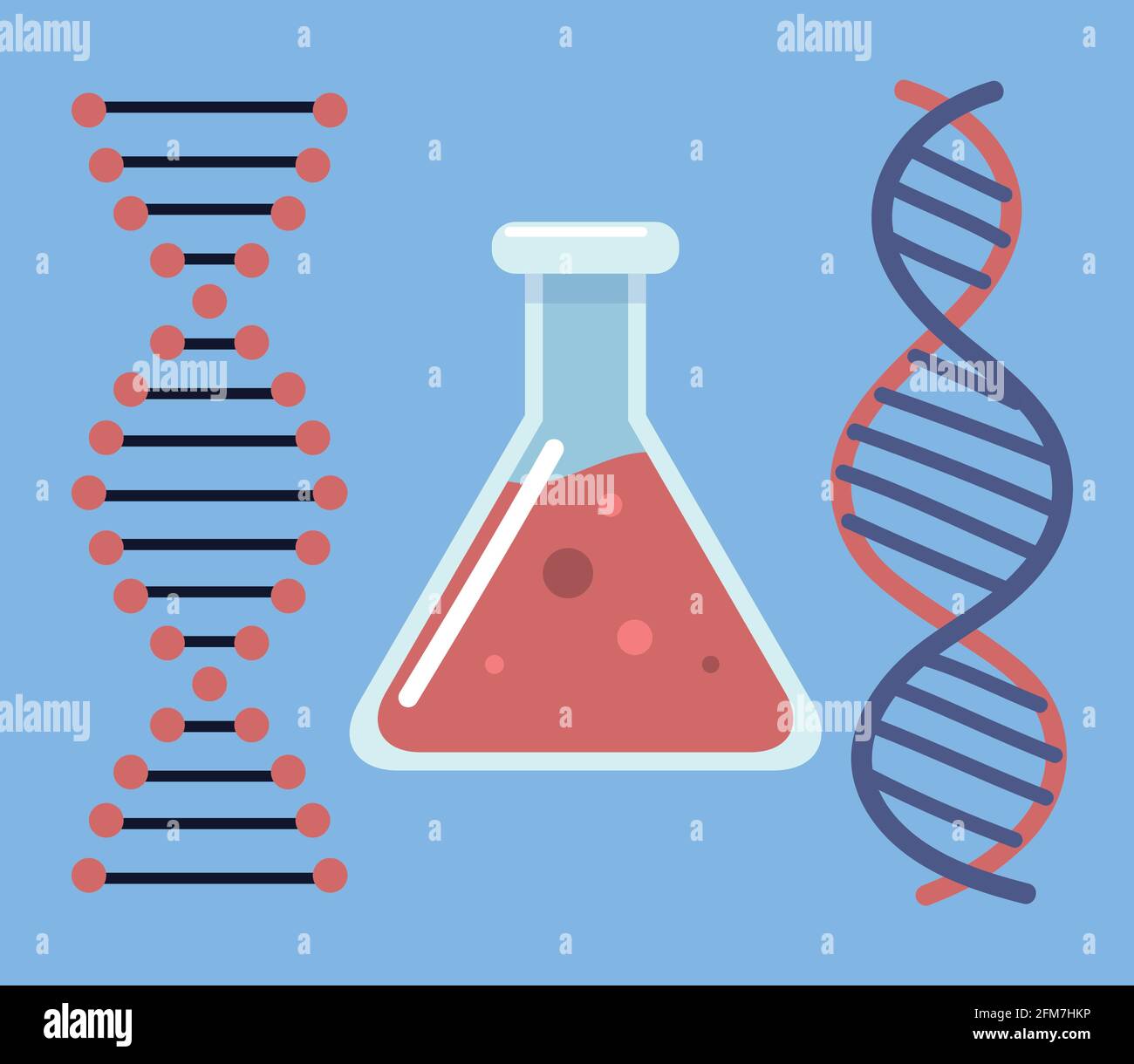 genetic flask dna Stock Vector Image & Art - Alamy