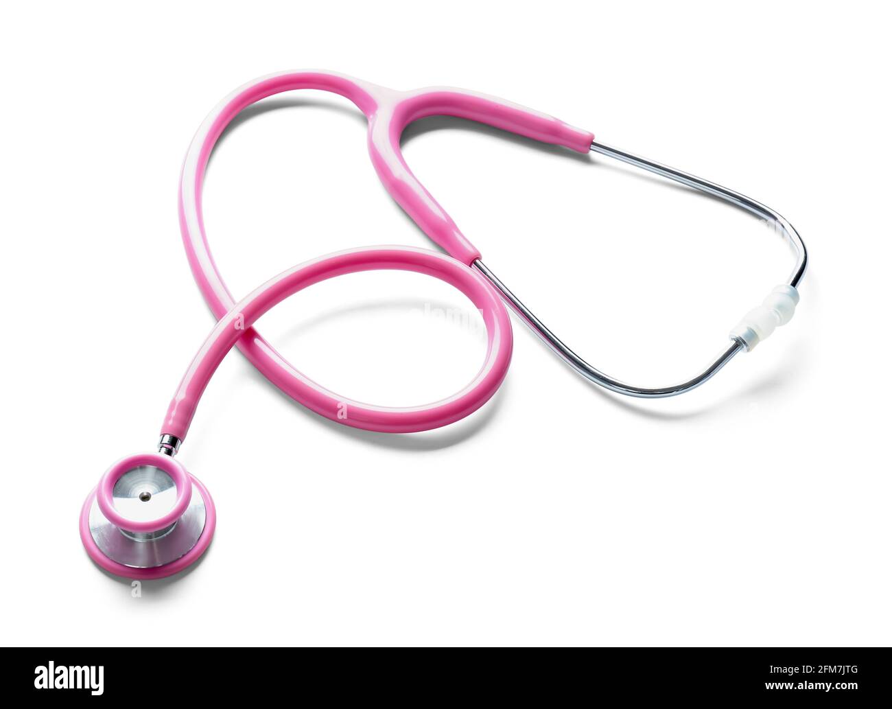 Modern stethoscope on white background Stock Photo - Alamy