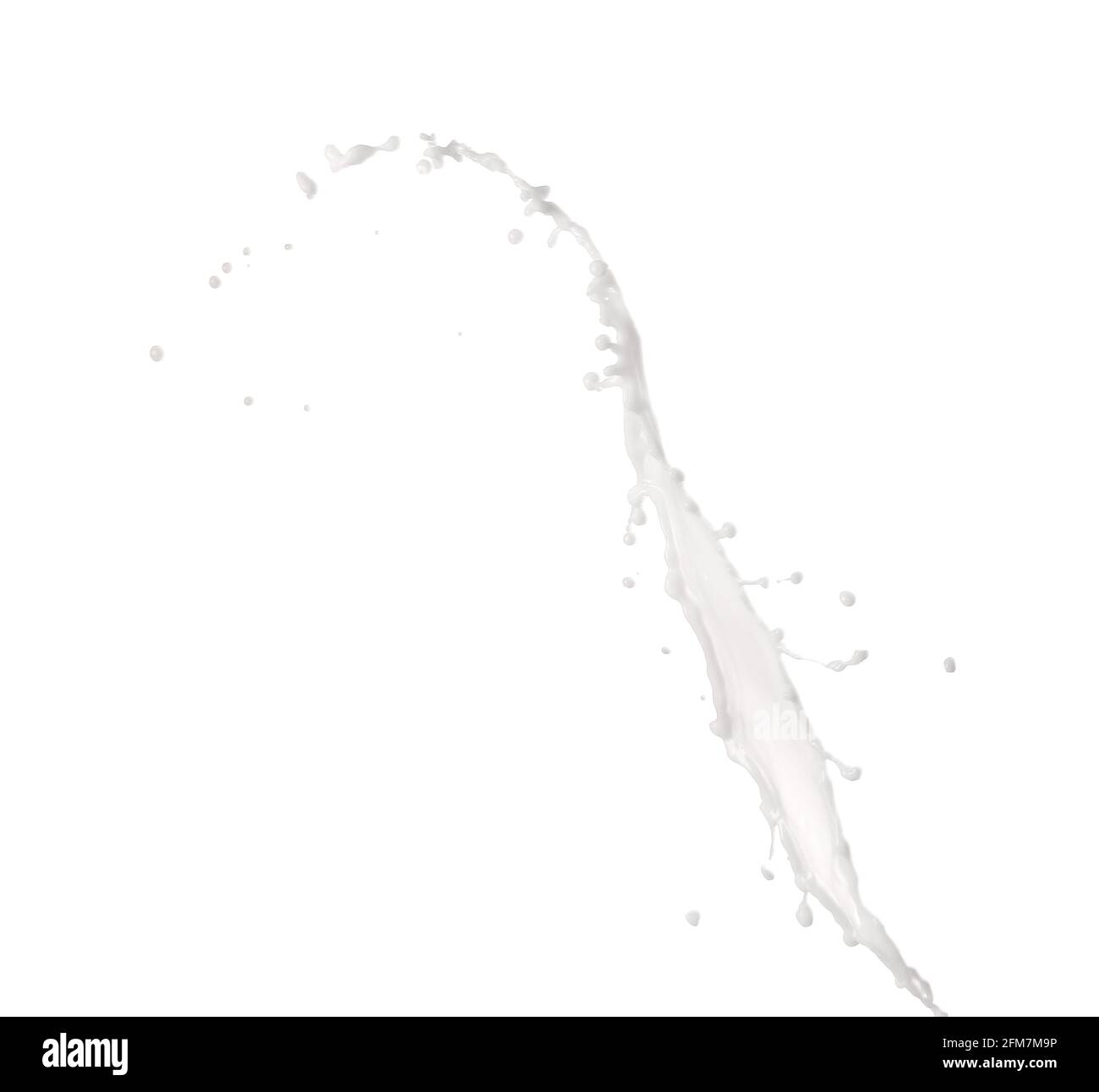 Splash of milk on white background Stock Photo - Alamy