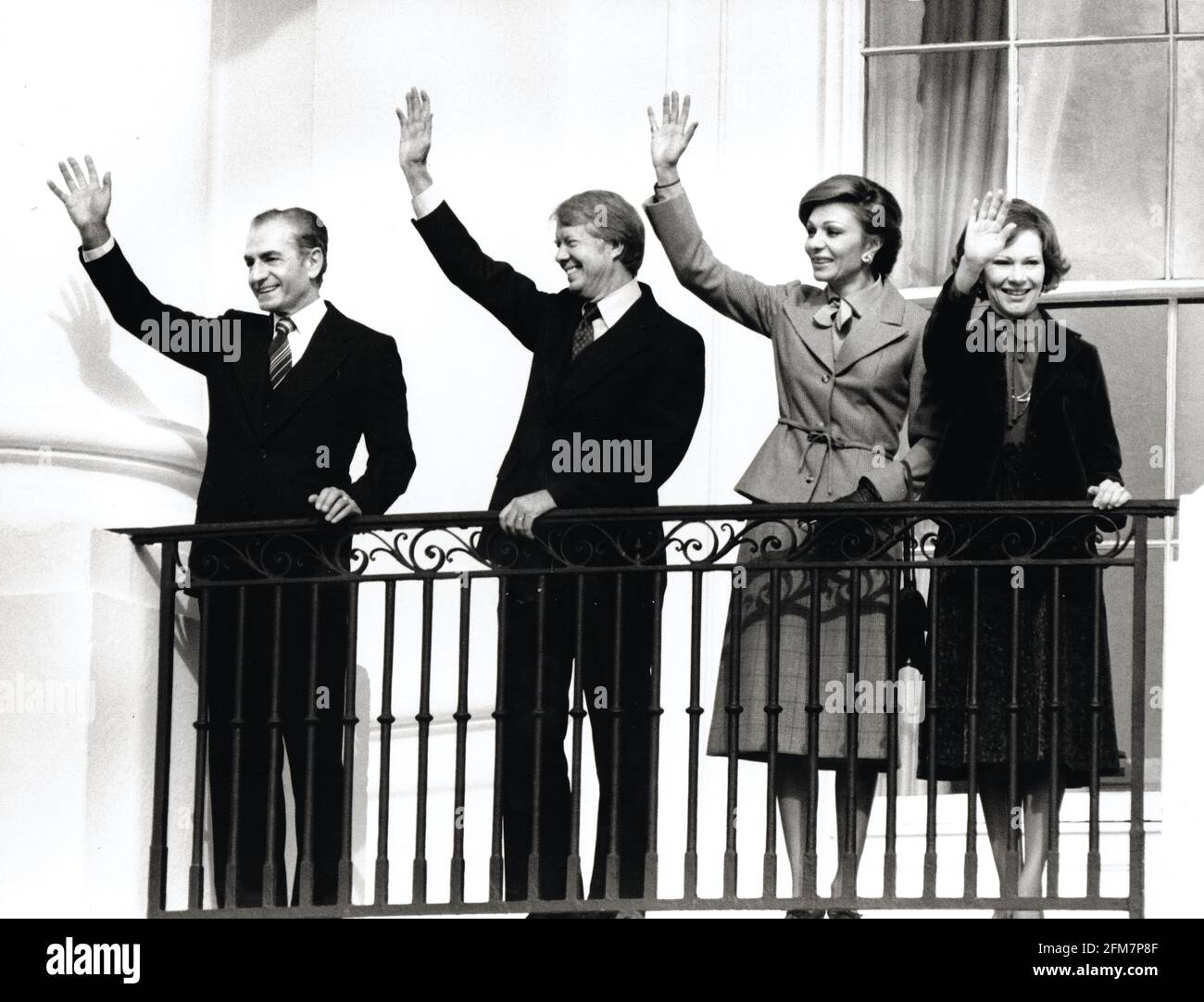 United States President Jimmy Carter, second left, first lady Rosalynn ...