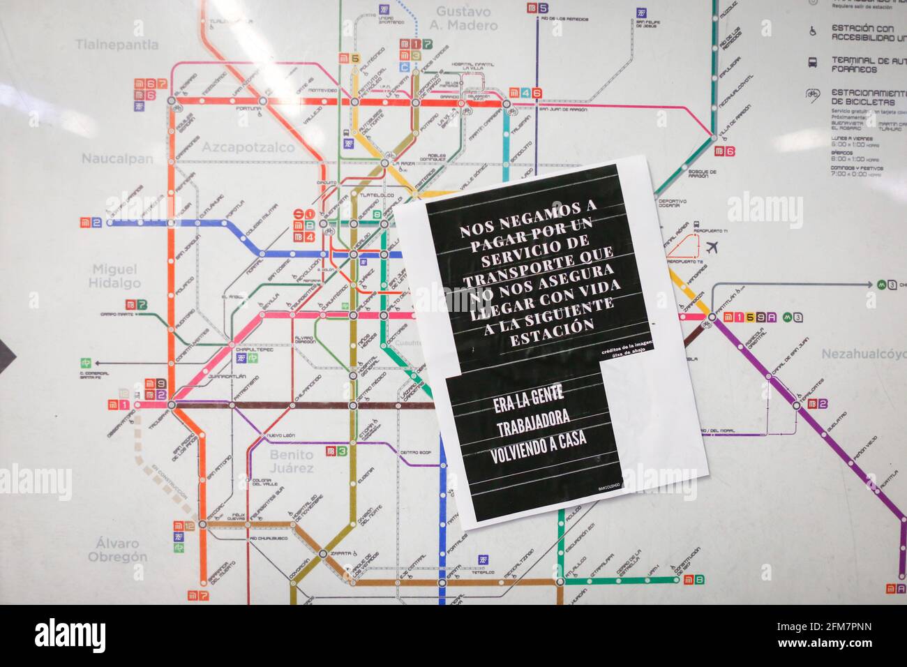 Mexico city subway map hi-res stock photography and images - Alamy