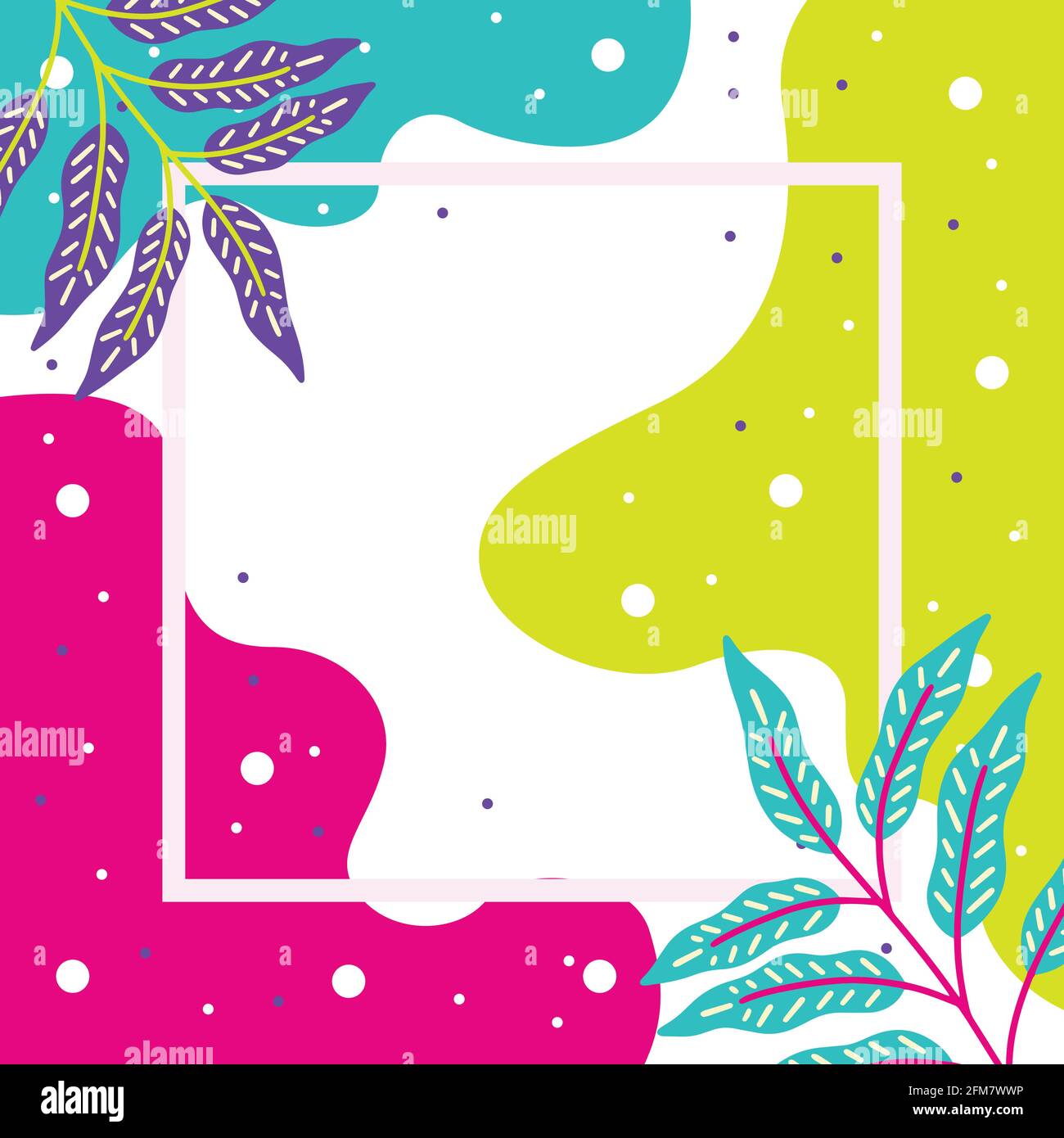 Floral vector design with copy space Stock Vector Image & Art - Alamy
