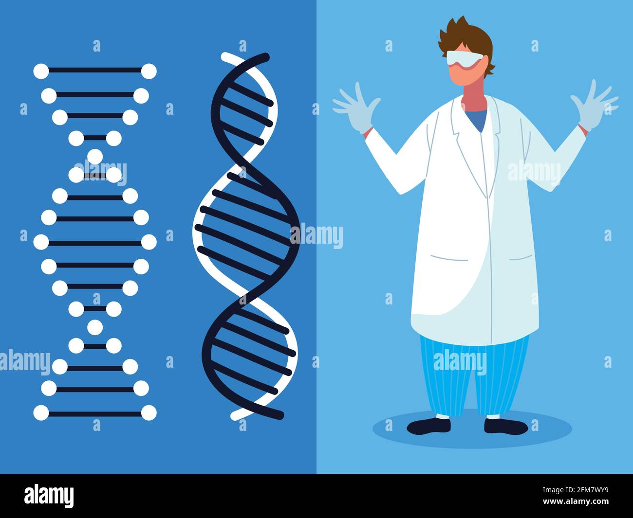 genetic scientist research Stock Vector Image & Art - Alamy