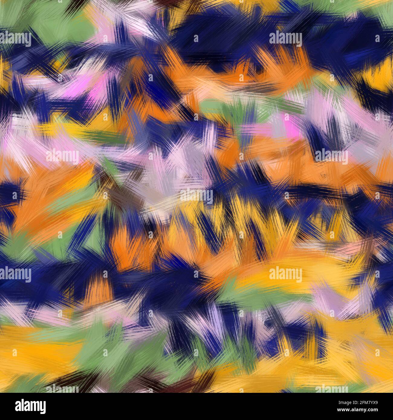 Seamless faux digital paint stroke pattern print Stock Photo - Alamy