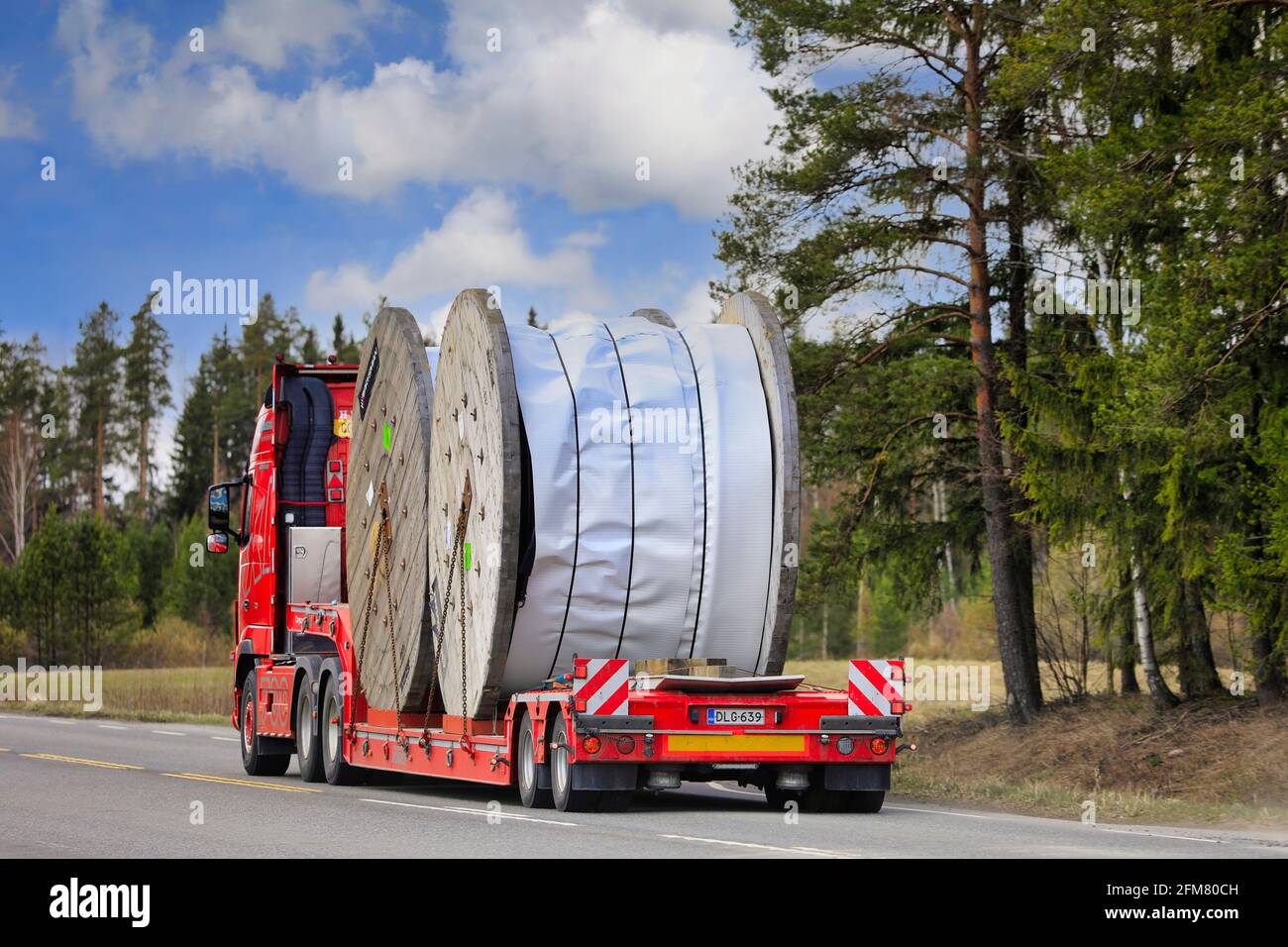Cable reels hi-res stock photography and images - Alamy