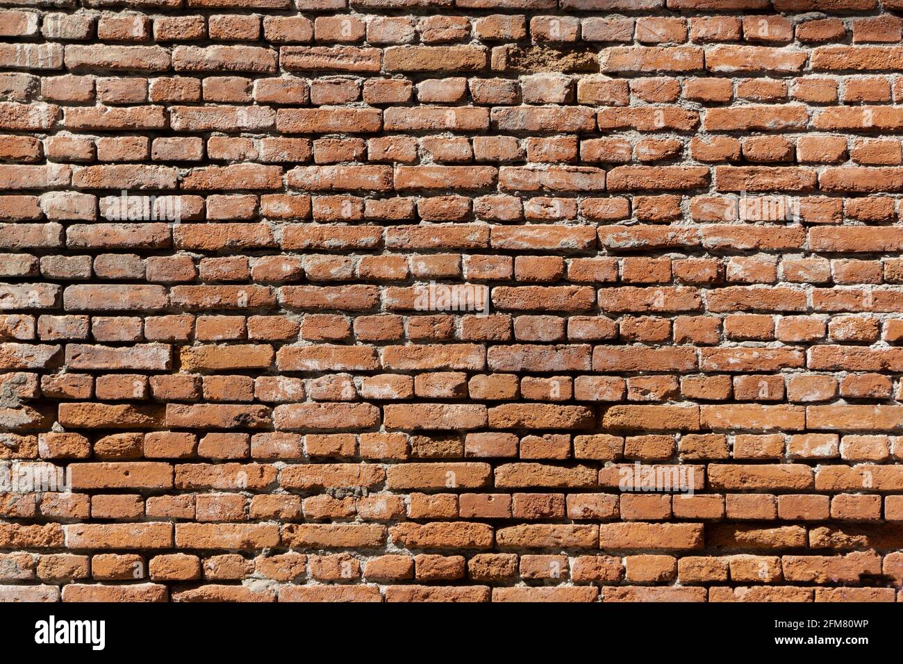 Old brick wall. Brickwork from an old brick in a rustic style. The ...