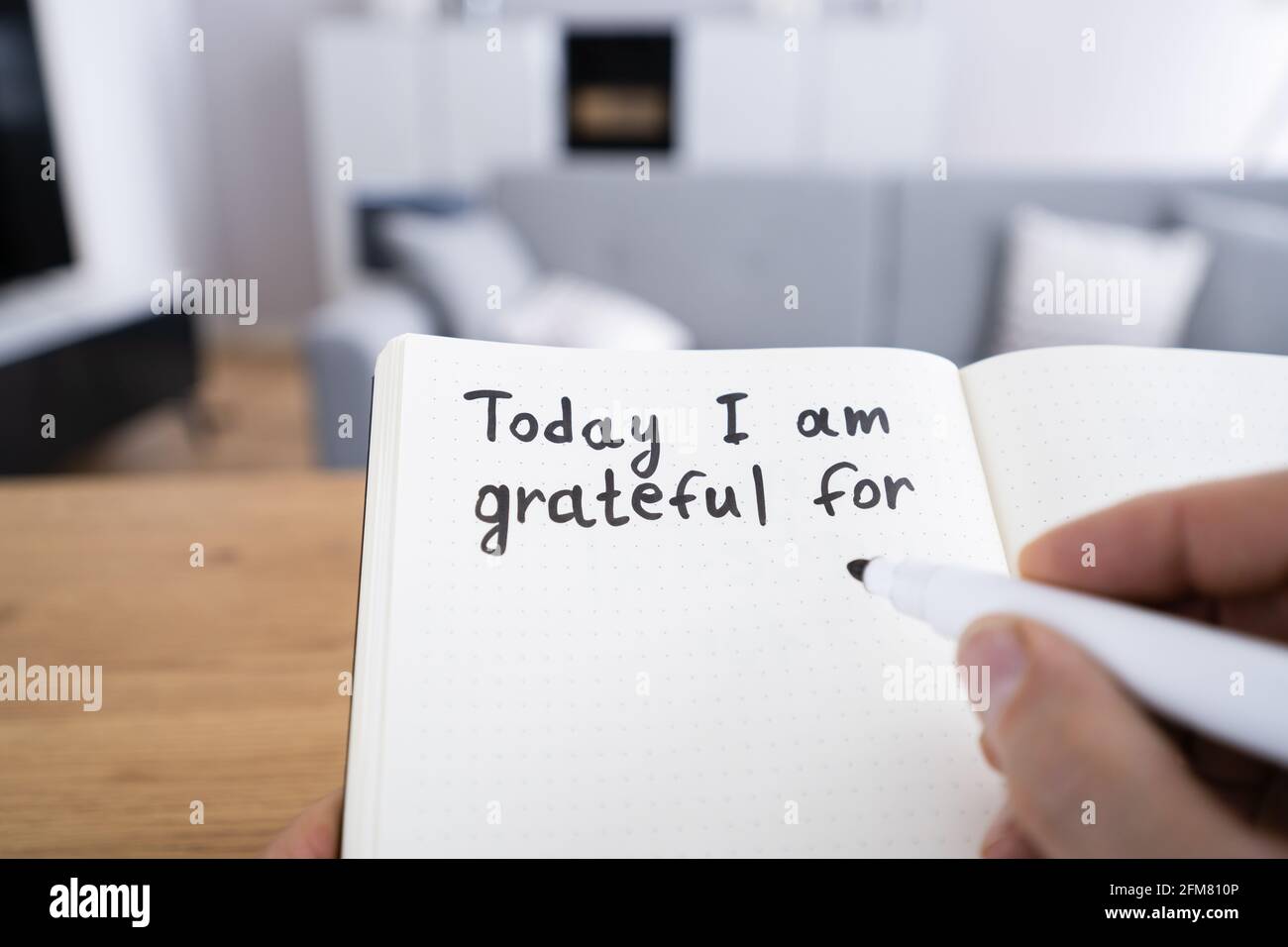 Gratitude Journal Notebook Concept. Conceptual Thank Writing Stock ...