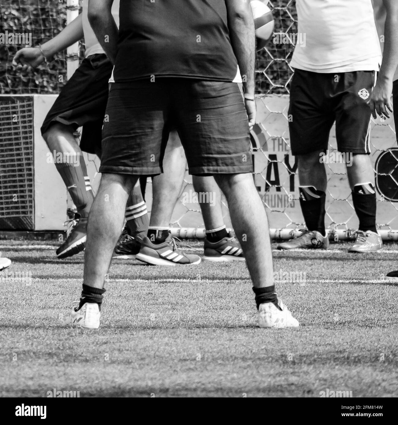 India football team goal Black and White Stock Photos & Images - Alamy