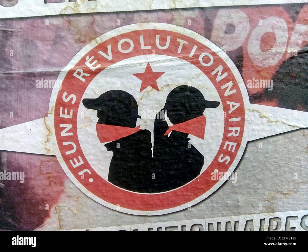 Sticker Jeunes Révolutionnaires. Paris. France Stock Photo - Alamy