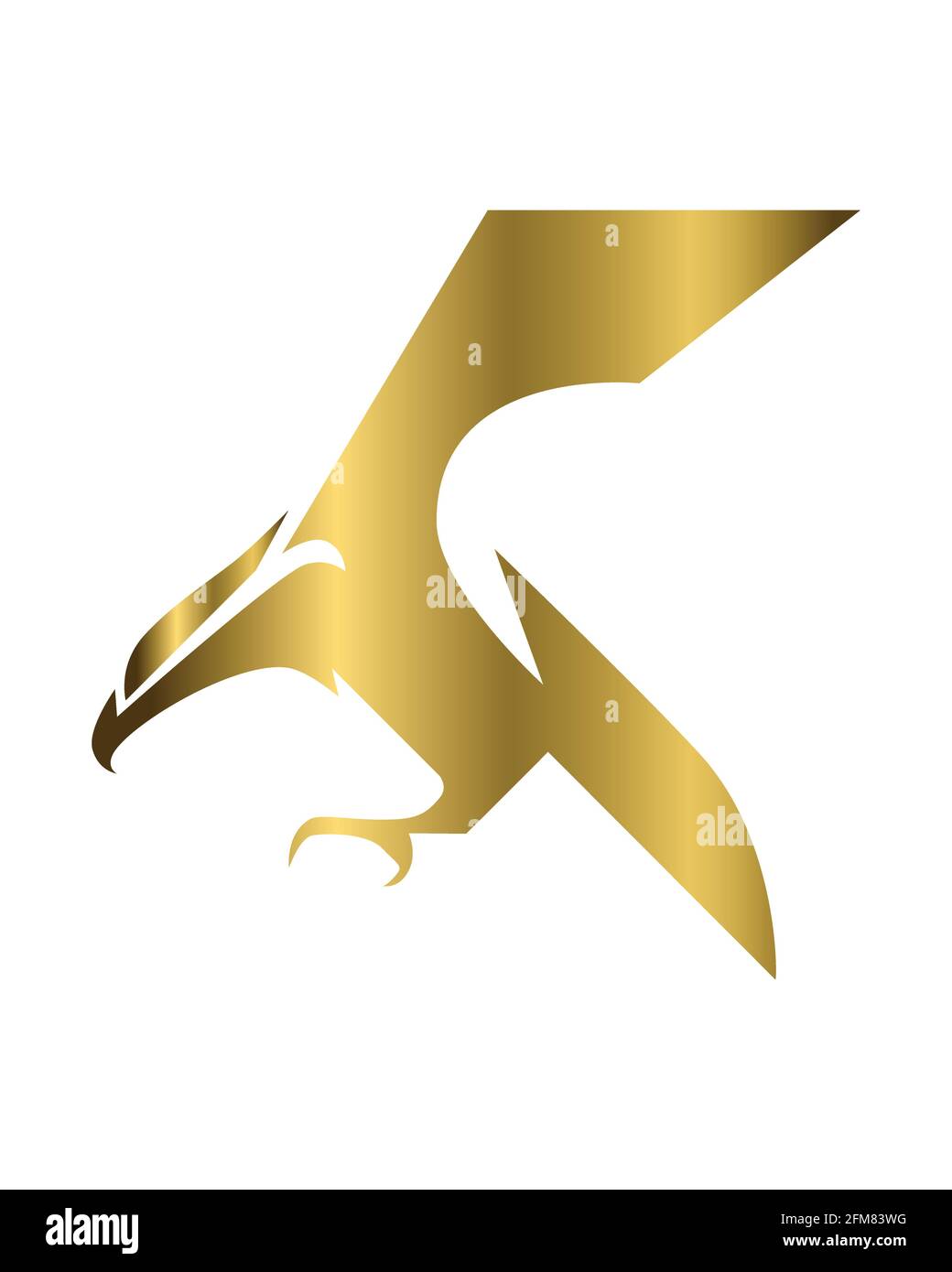 Golden eagle hawk bird Stock Vector Images - Alamy