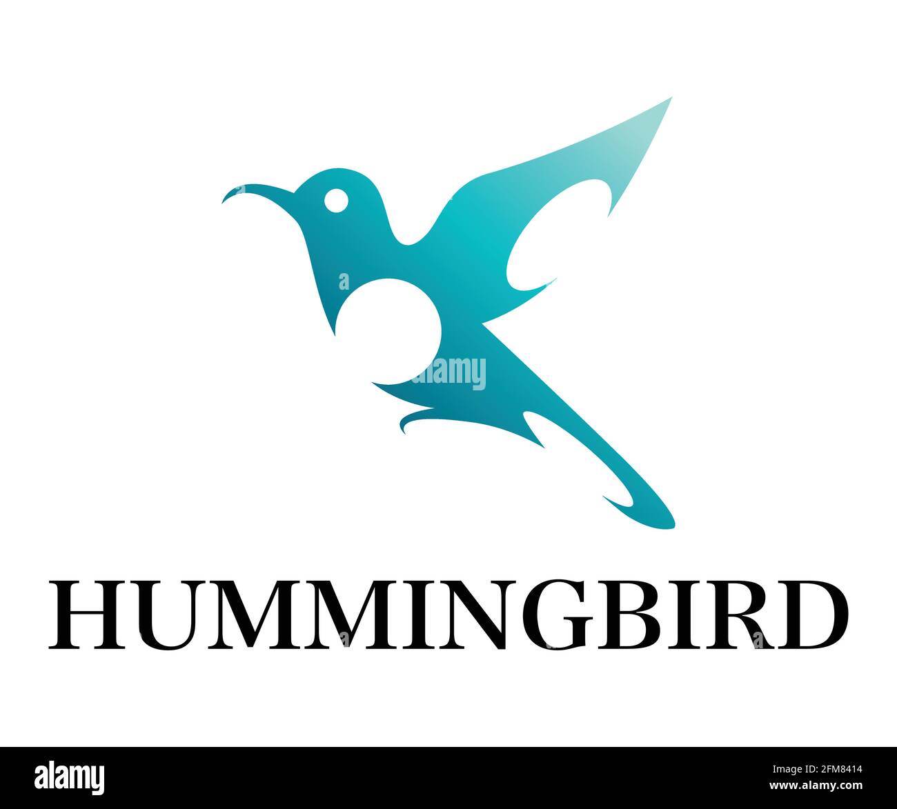 Blue symbol Vector illustration on a white background of flying ...