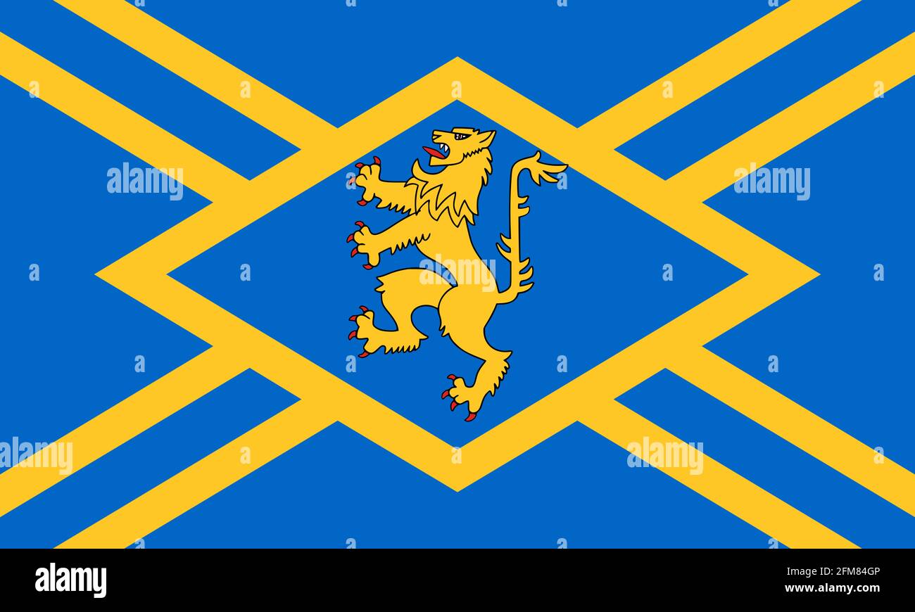 Flag of the county of East Lothian Stock Photo - Alamy