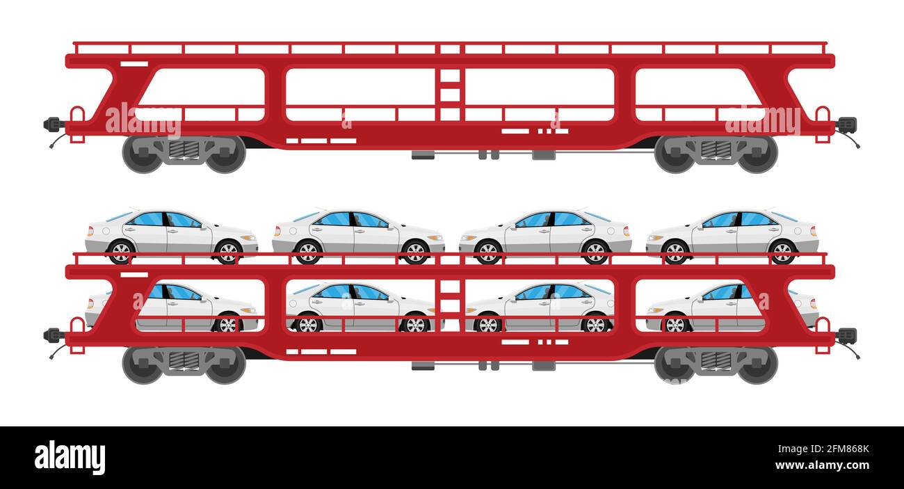 Autorack Stock Vector Images - Alamy