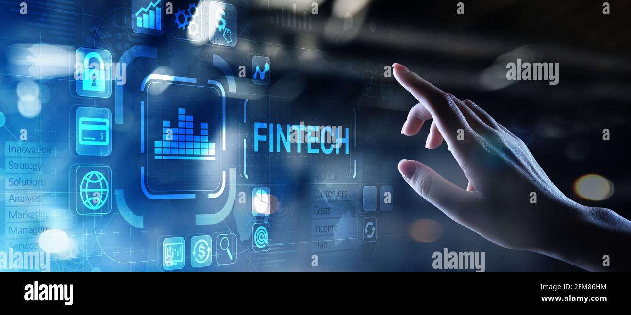 Fintech Financial technology Cryptocurrency investment and digital ...