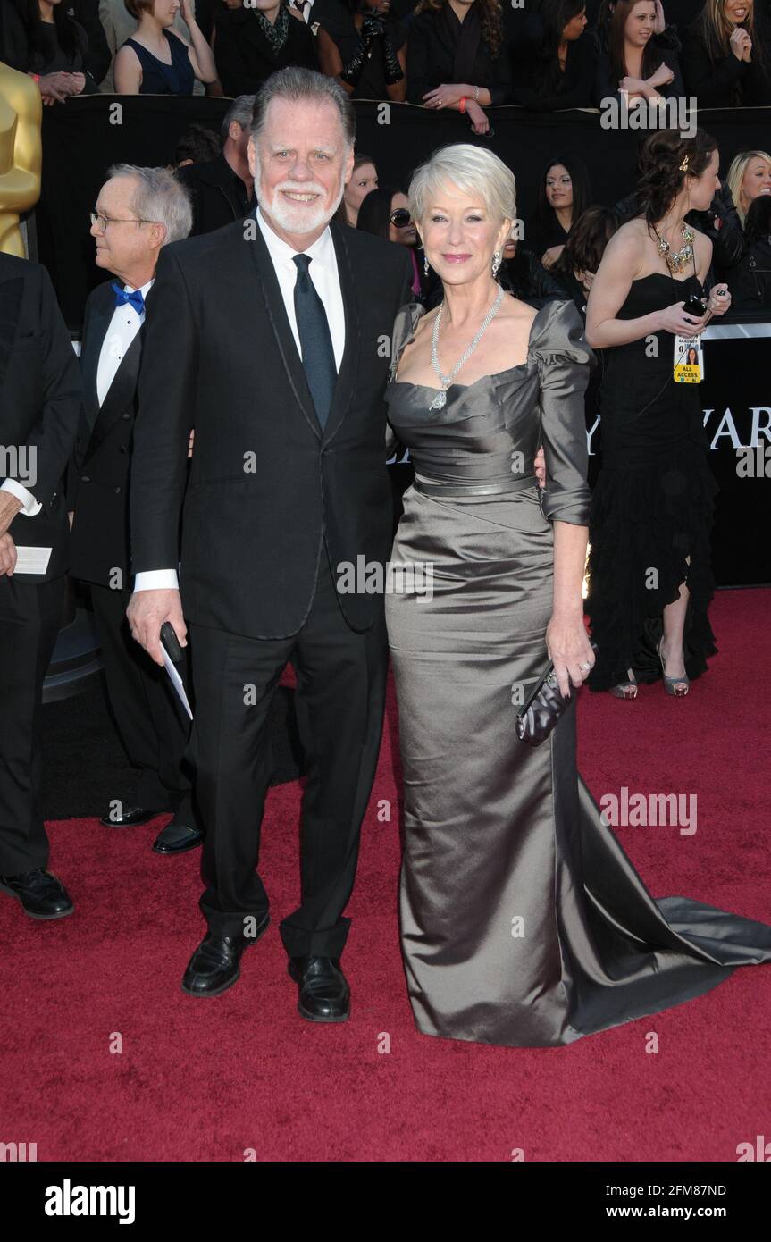 Helen Mirren and Taylor Hackford at 83rd Annual Academy Awards held at ...
