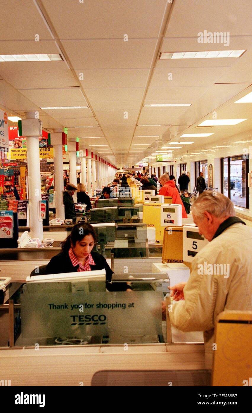 tesco mega store in north london Stock Photo - Alamy